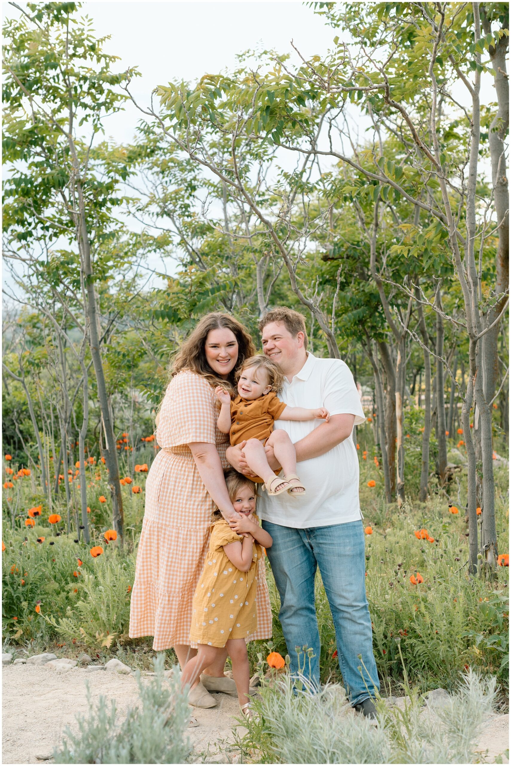 Alpine Poppy Field Family Pictures - Bawden - Shaunie Sullivan Photography