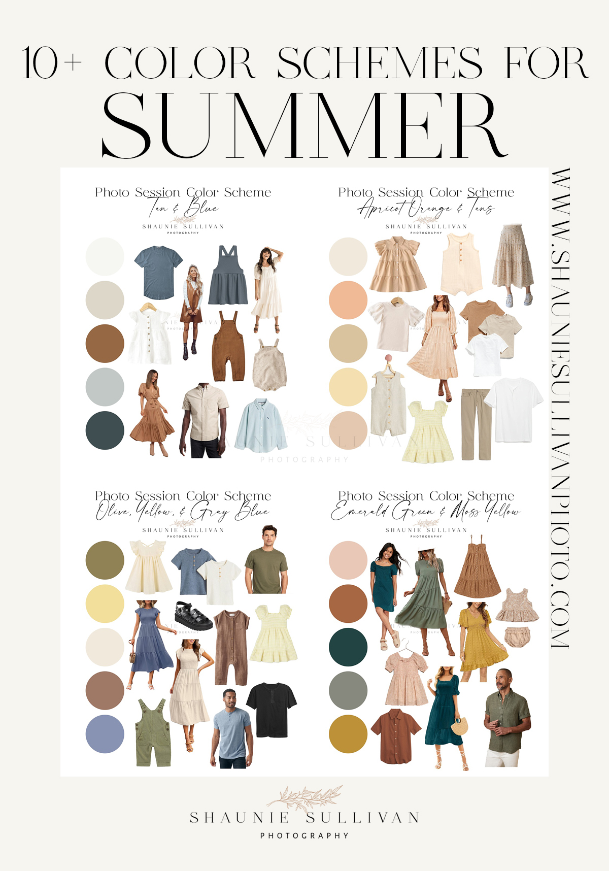 10+ Summer Family Session Outfit Ideas - Shaunie Sullivan Photography